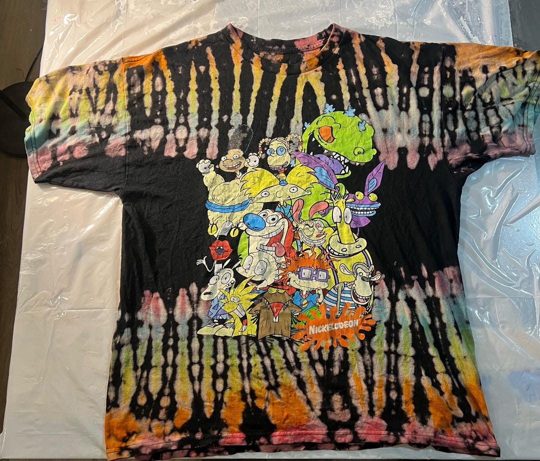 Bleach Reverse Rainbow Ripple Pattern nickelodeon T-shirt - Etsy