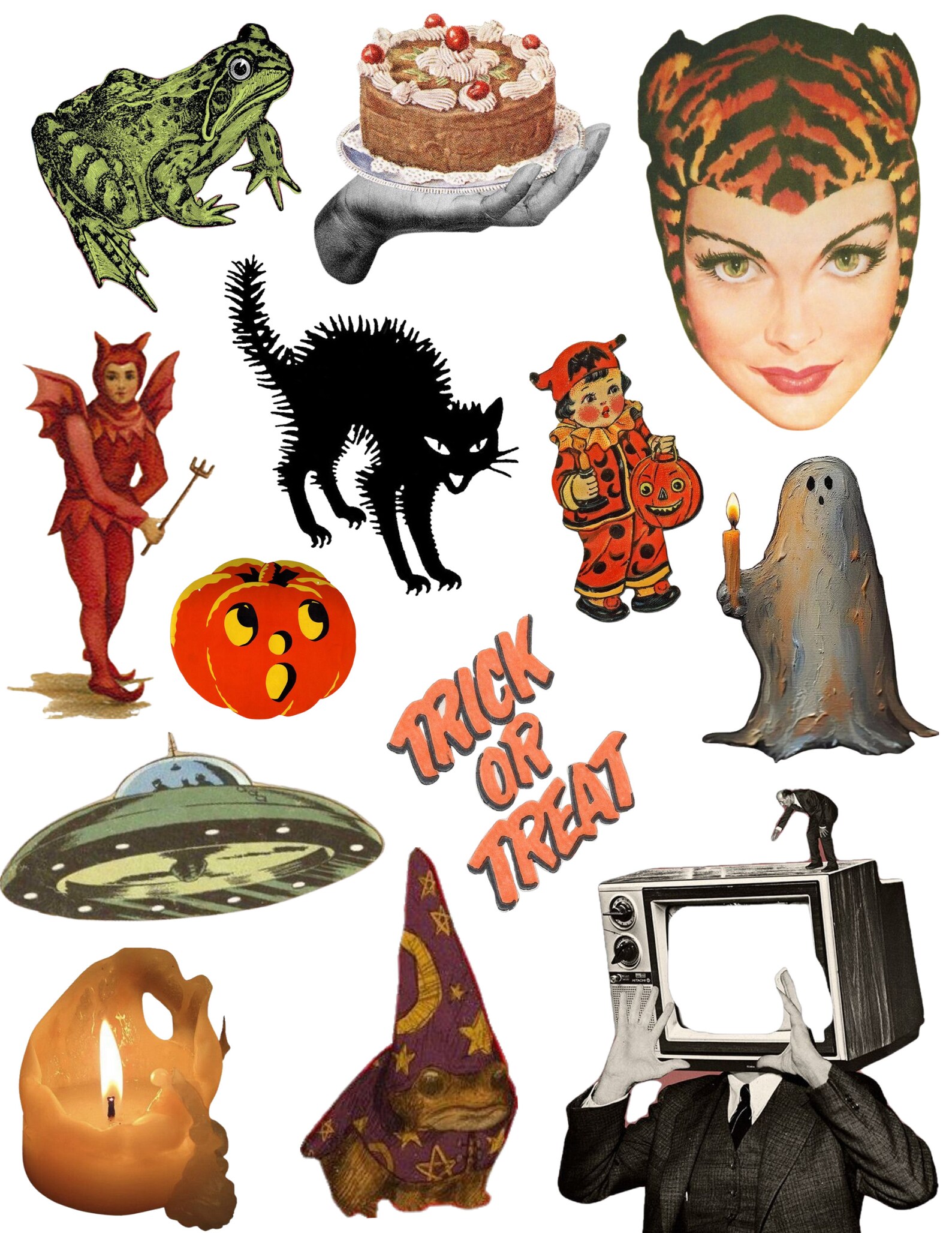 Collage Sheet | Halloween - Etsy
