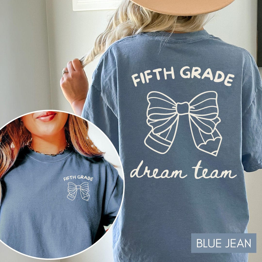 Fifth Grade Teacher Shirt Comfort Colors, 5th Grade Tshirt, Back to ...