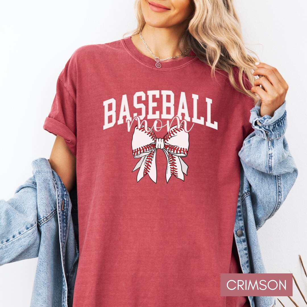 Baseball Mom Shirt Comfort Colors®, Baseball Mama Tee, Baseball Gift ...