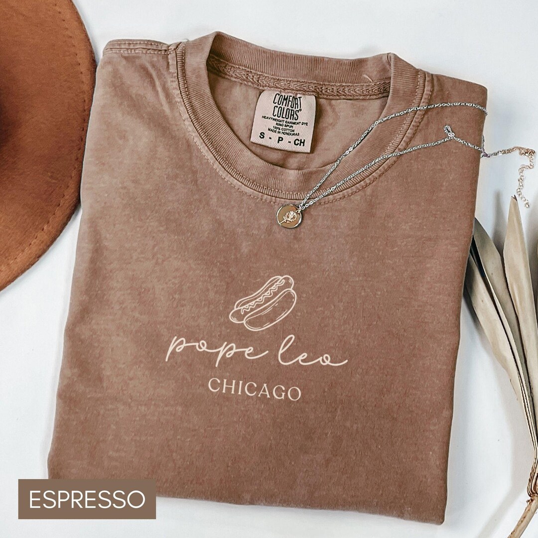 Pope Leo XIV Shirt Comfort Colors, Chicago Pope Tshirt, Leo XIV New ...