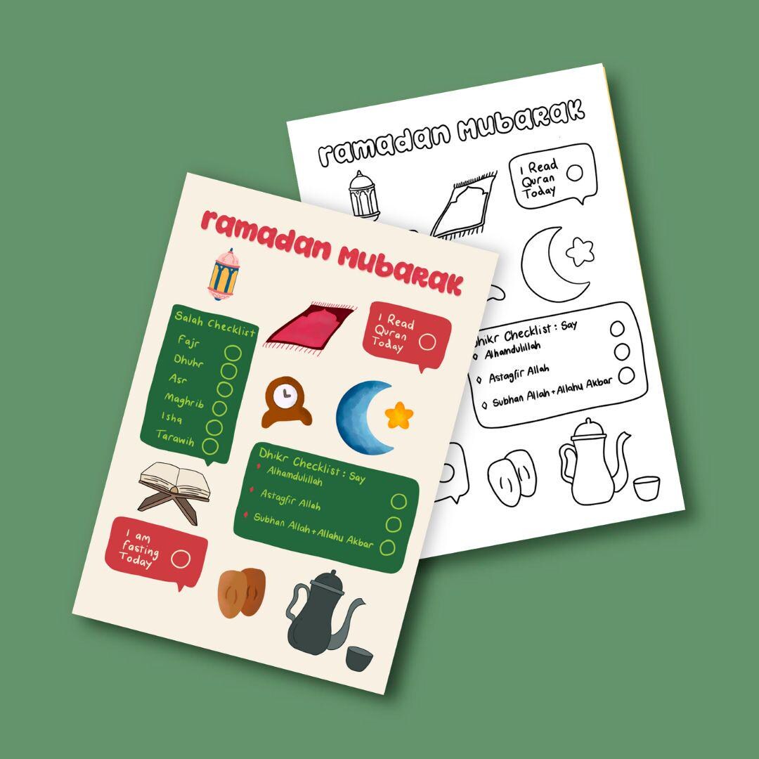 RAMADAN KIDS ACTIVITY - Coloring Activity Sheet for Kids, Muslim Kids ...