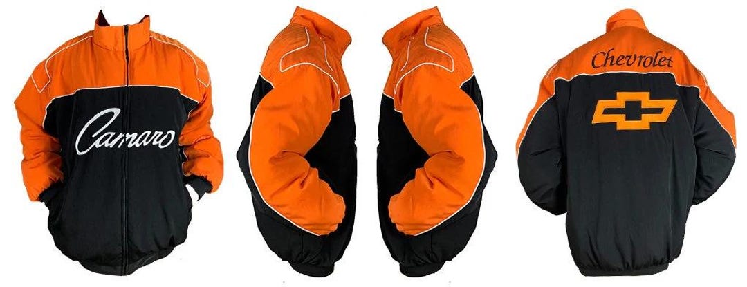 Chevy Camaro Racing Jacket Embroidered Racing Jacket Vintage Bomber ...