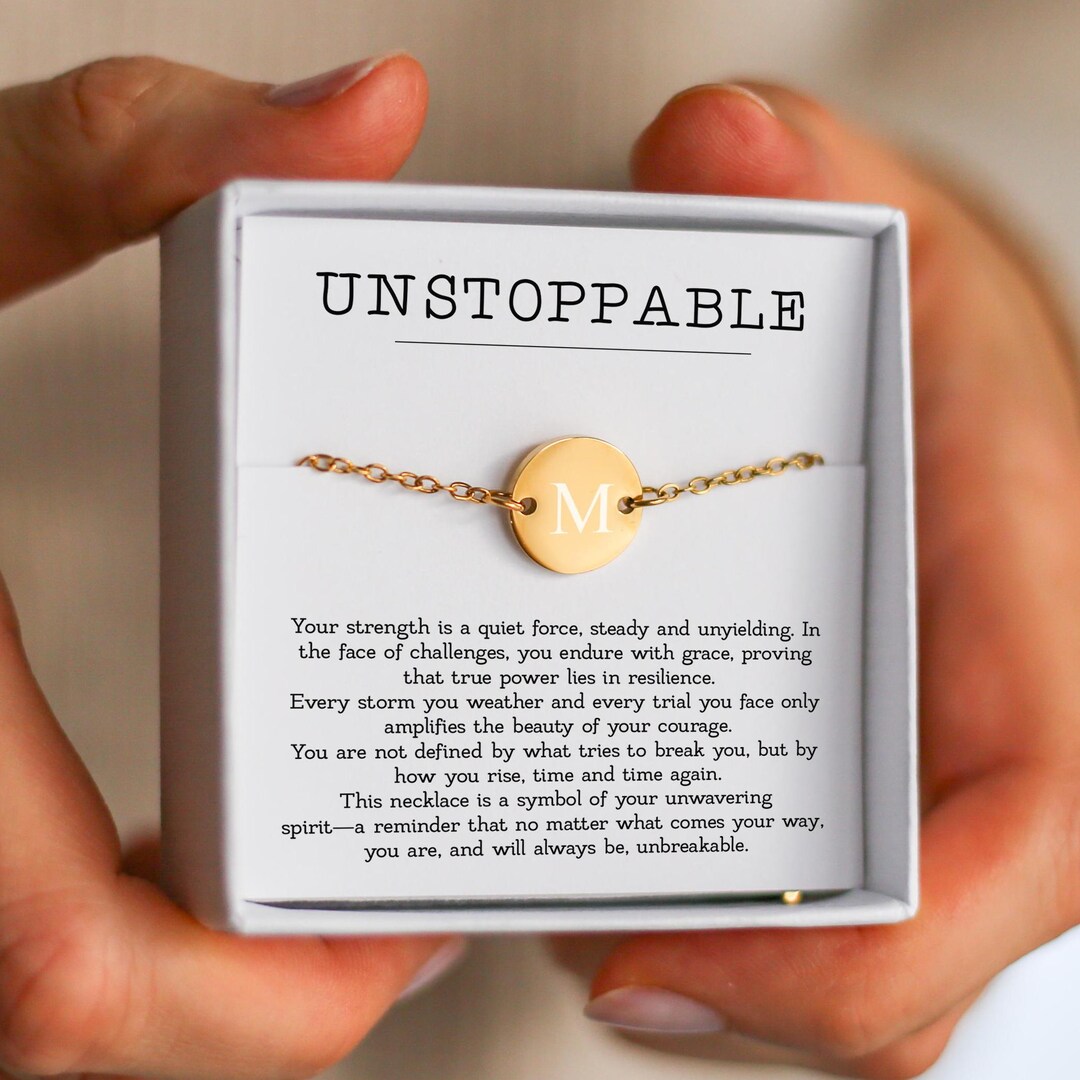 Unstoppable Bracelet, Unbreakable, Stay Strong, Tough Times Gift ...