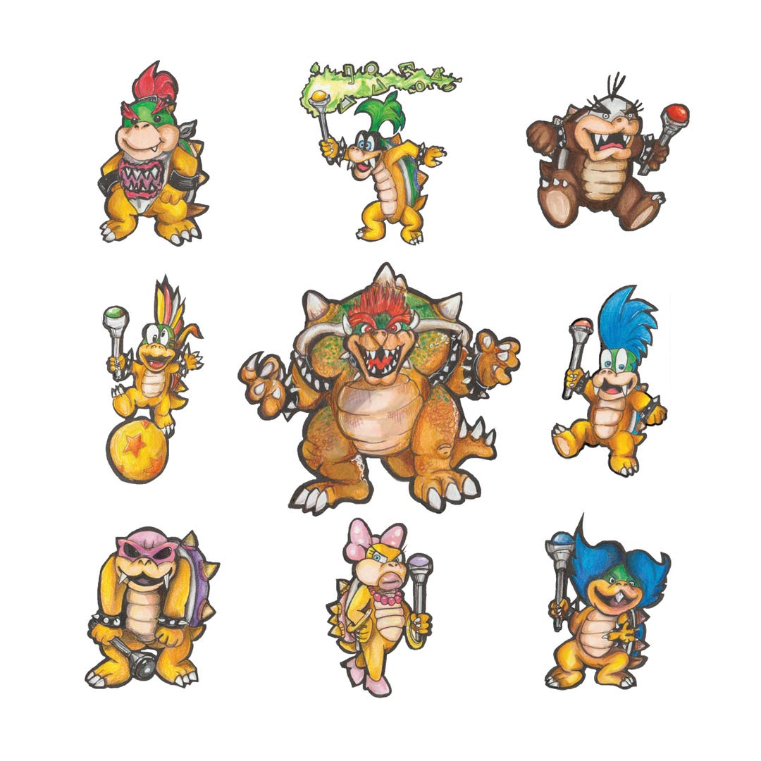 Koopaling Stickers / Decals - Etsy