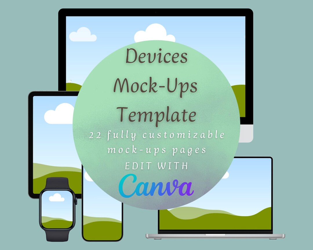 Devices Mock Ups, Fully Customizable for Digital Products, Mock Ups ...