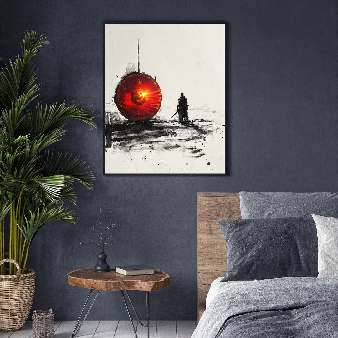 Shield Print, Digital Art Print, Printable Wall Art, AI Generated, AI ...