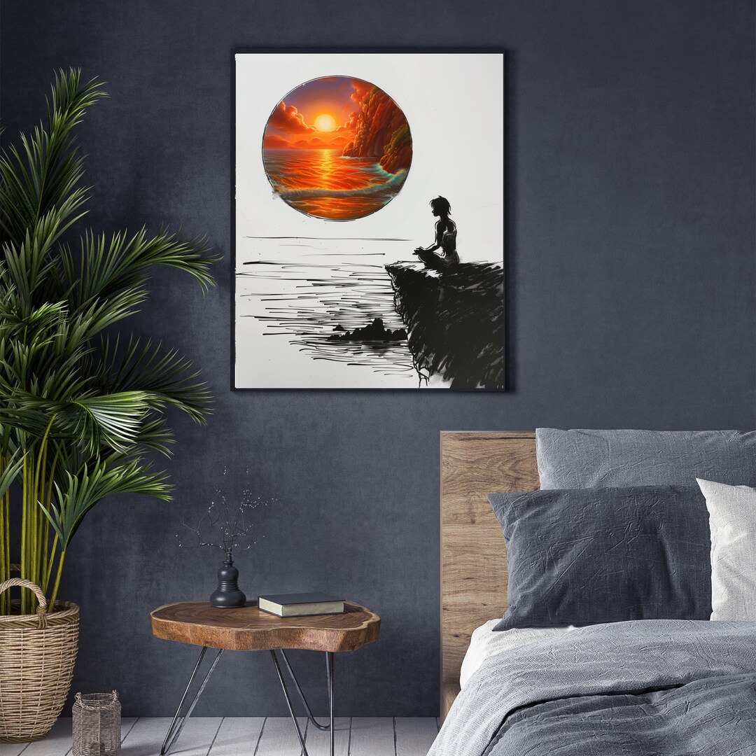 Girl Artprint, Digital Art Print, Printable Wall Art, AI Generated, AI Art, Digital Download ...