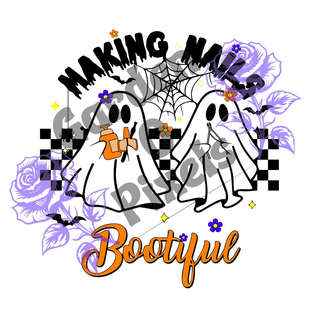 Funny Ghost Halloween Svg, Making Nail Bootiful Svg, , Spooky Pumpkin ...