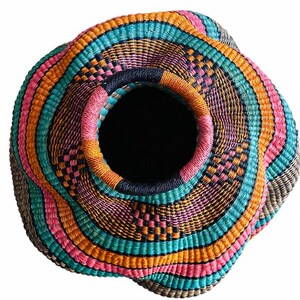ODE Big Wave Basket, Woven Bolga Basket for Home Decor - Etsy