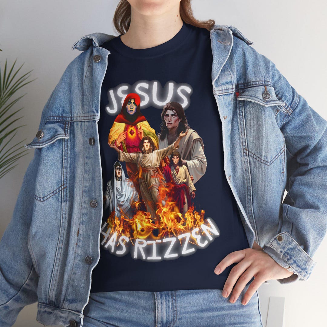 Jesus Has Rizzen Arcane Viktor Meme T-shirt - Etsy