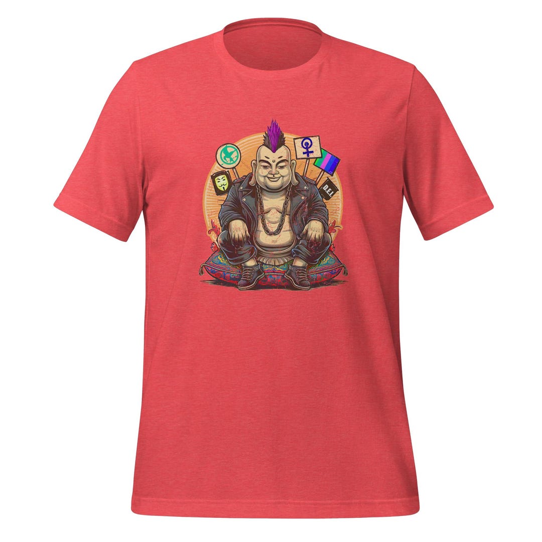 Punk Buddha Spirituality Modern Yoga Meditation Cotton Tee: Zen ...