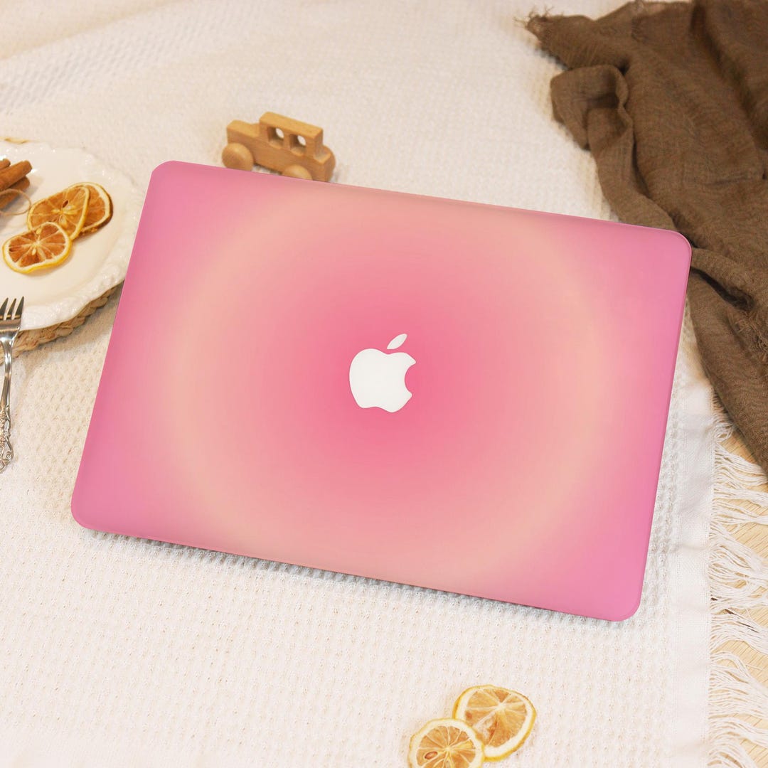 Neon Pink Blush Gradient MacBook Case for New 2025 M4 Air 13/15,macbook ...