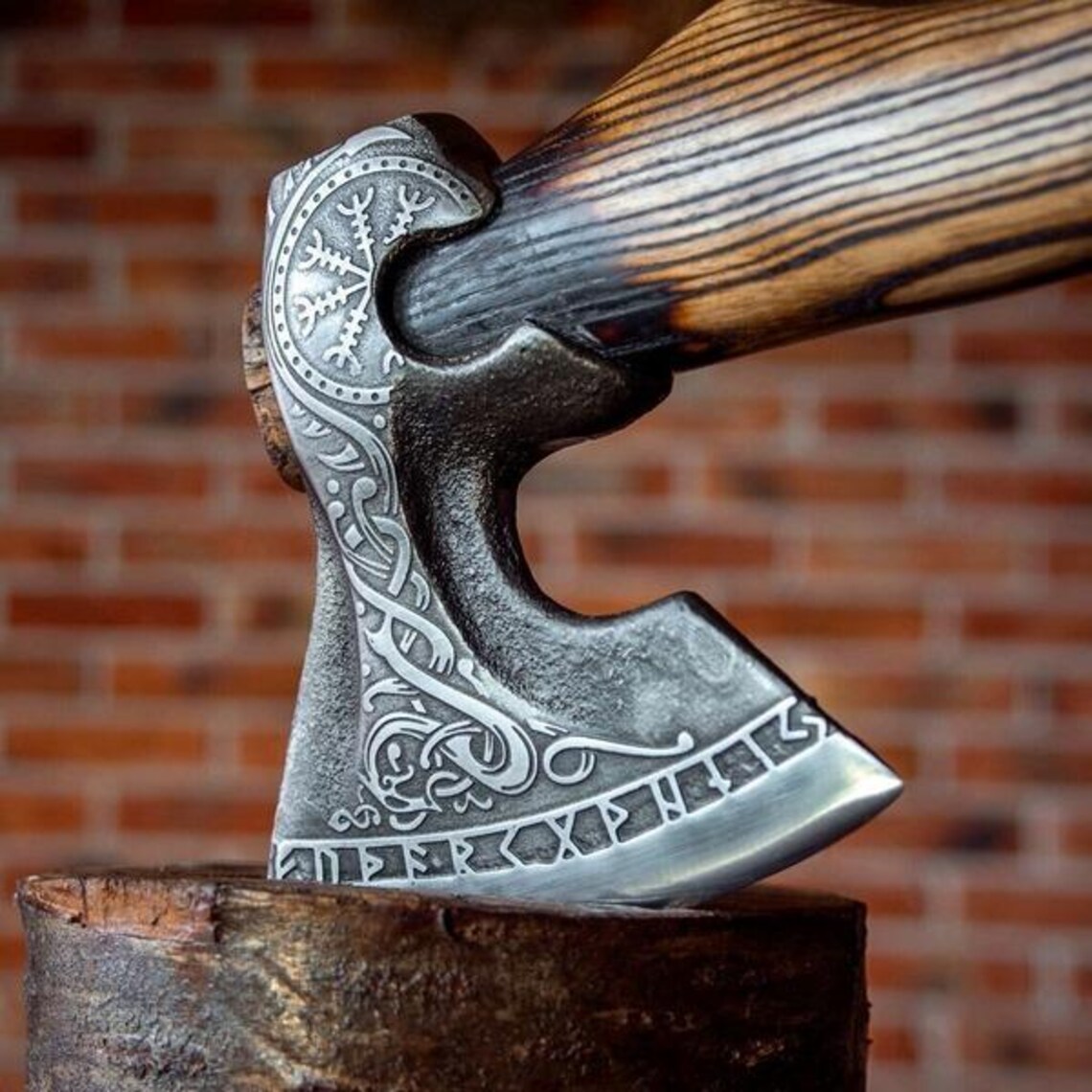 Beautiful Custom Handmade Viking Forged Carbon Steel VIKING AXE With ...