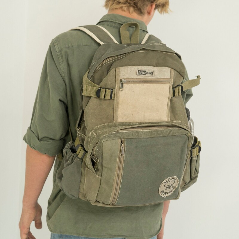 Recycled Backpack - Etsy