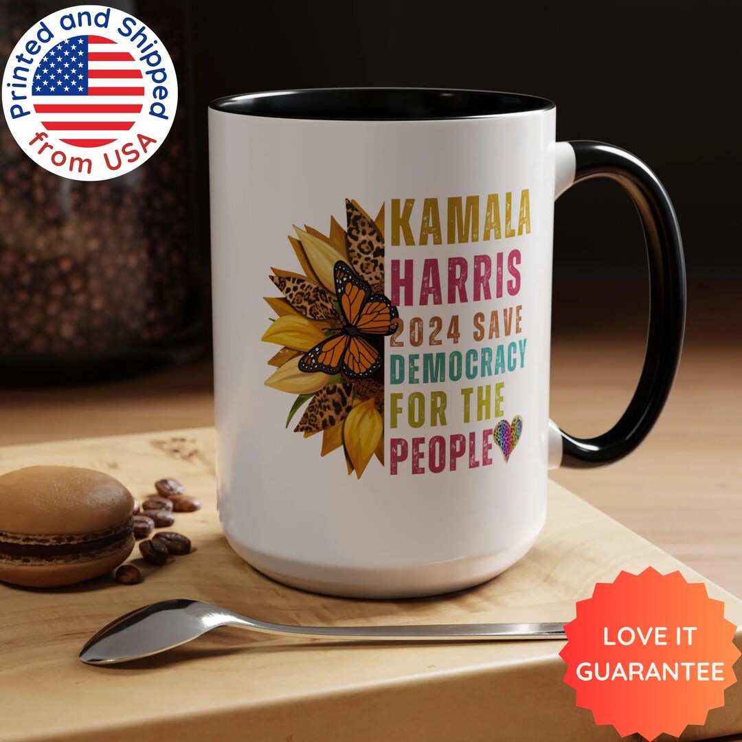 Kamala Harris Mug, 2024 Election Mug, Harris Walz 2024, Childless Cat ...