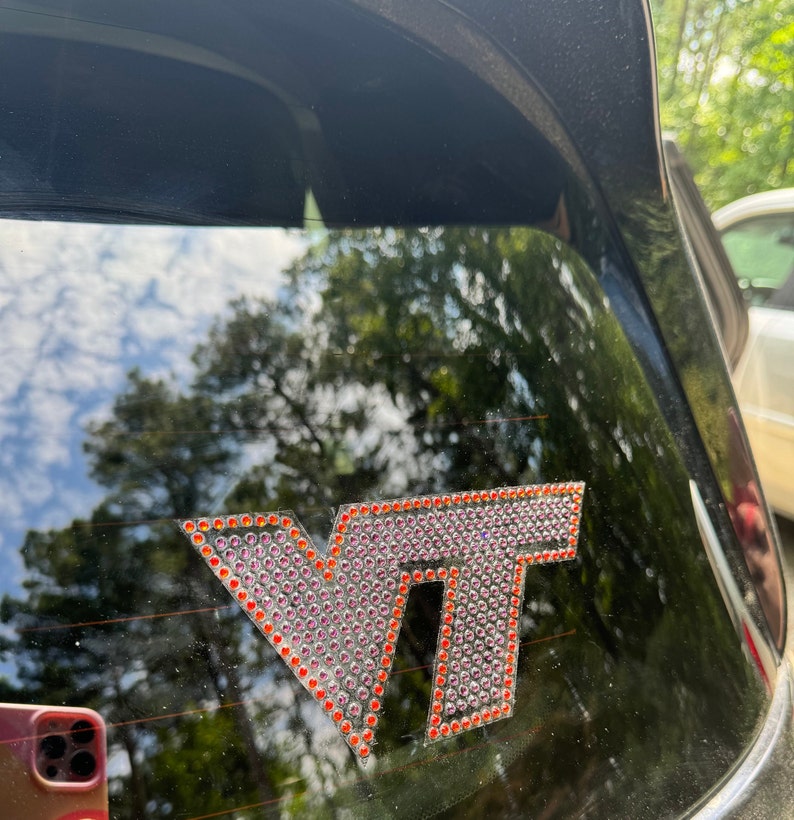 Breast Cancer Awareness Ribbon Rhinestone Decal - Etsy