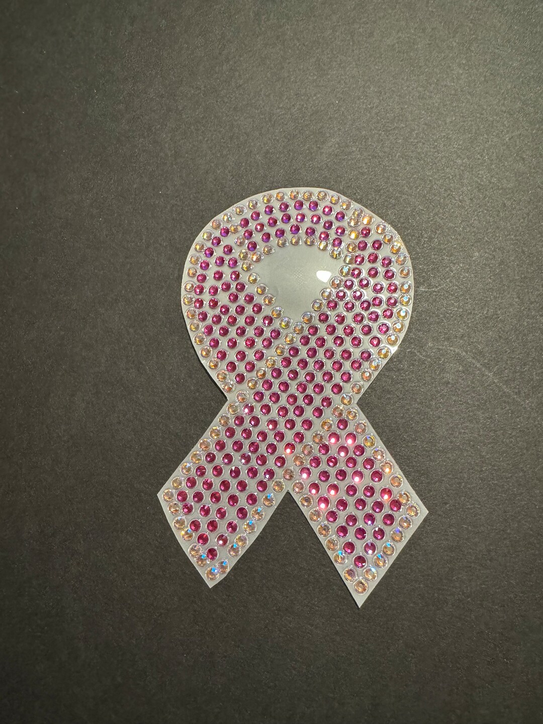 Breast Cancer Awareness Ribbon Rhinestone Decal - Etsy