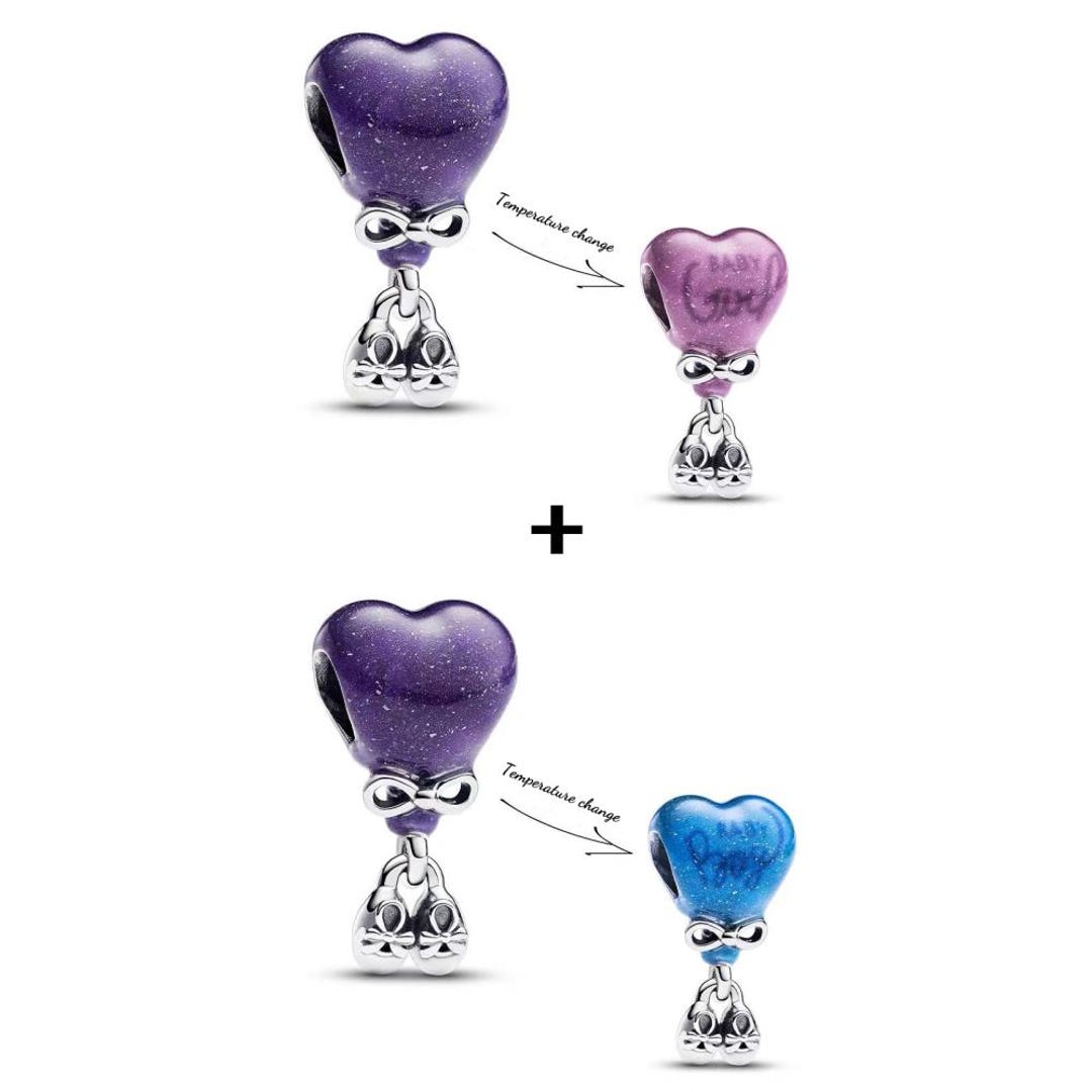 Pandora Girl + Boy Gender Reveal Colour-changing Charm - Etsy