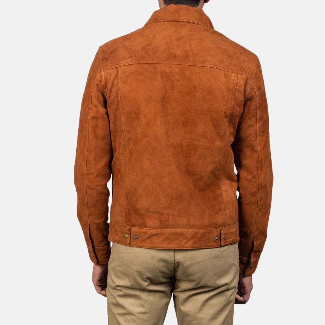 Handmade Brown Suede Trucker Jacket: Men's Western Cowboy Style - Etsy