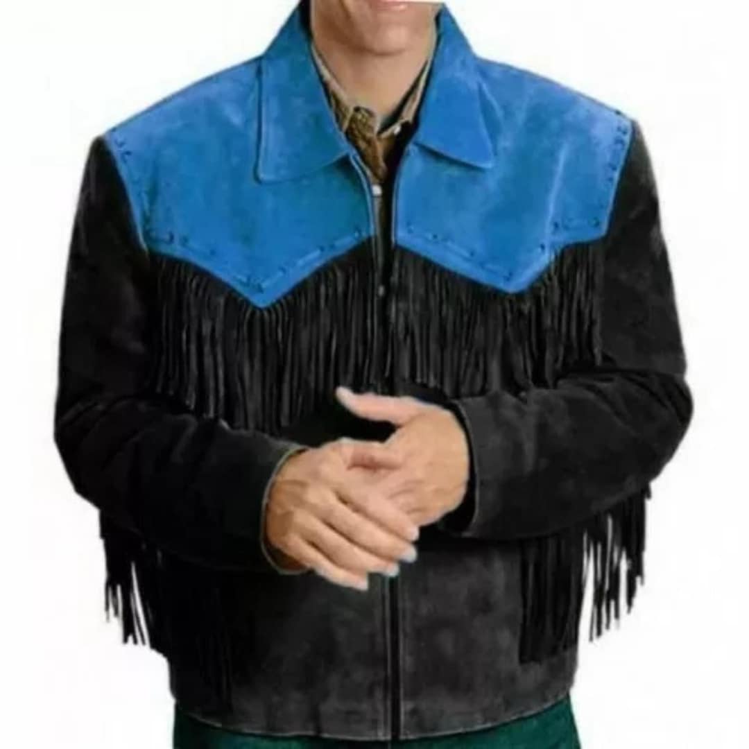 Handmade Mens Suede Fringe Jacket: Western Cowboy Style - Etsy
