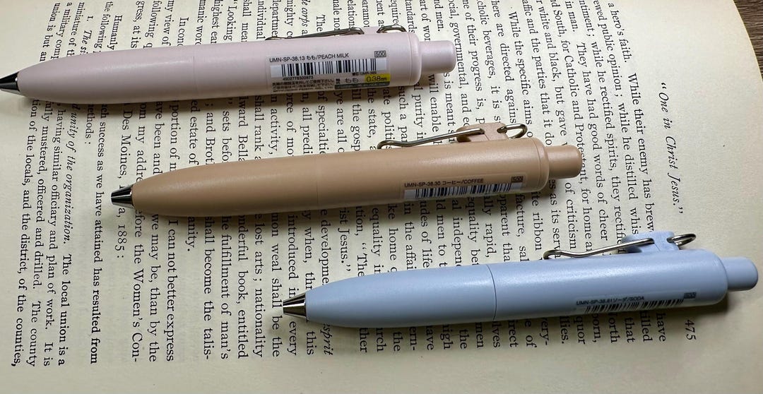 Uniball One P | Uni-ball ONE P | Gel Pen | 0.38mm | 0.5mm | Rose Gold ...
