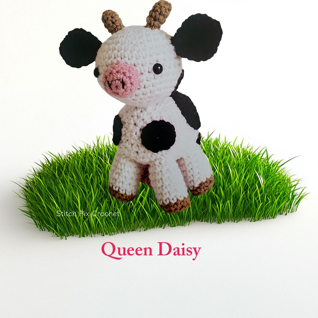 Cow Plush Crochet Pattern – Amigurumi Cow PDF – Stuffed Cow Toy Pattern ...