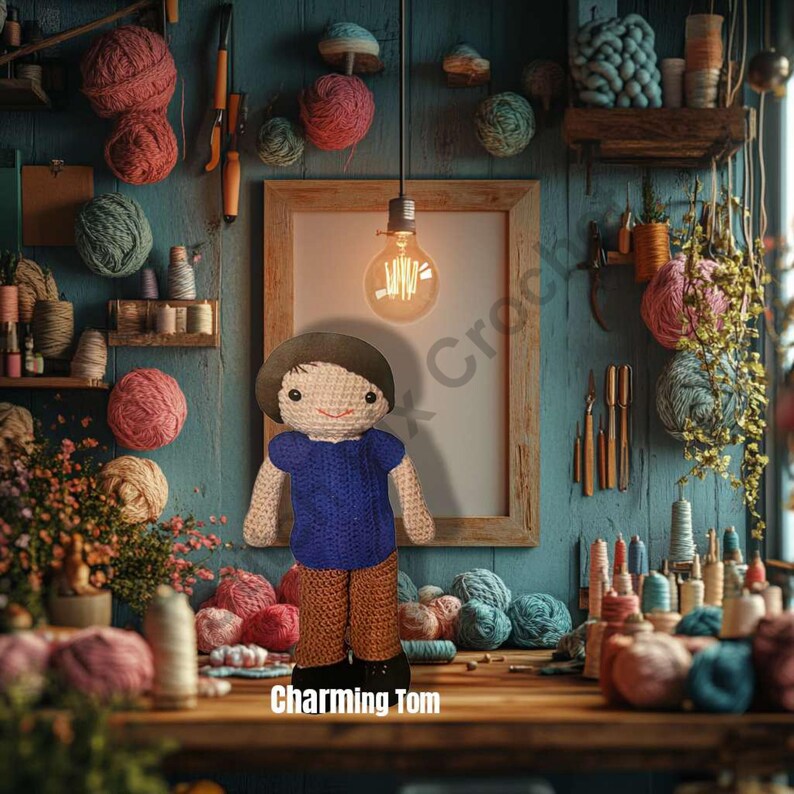 Charming Tom Crochet Boy Doll Pattern PDF 16 Inch Customizable, Easy ...