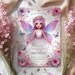 Fairy First Birthday Invite for Girls Birthday Fairy Invitation ...