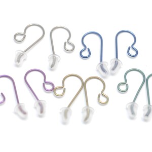 10 Titanium Ear Hooks. Allergy Free! Multicolour - Etsy