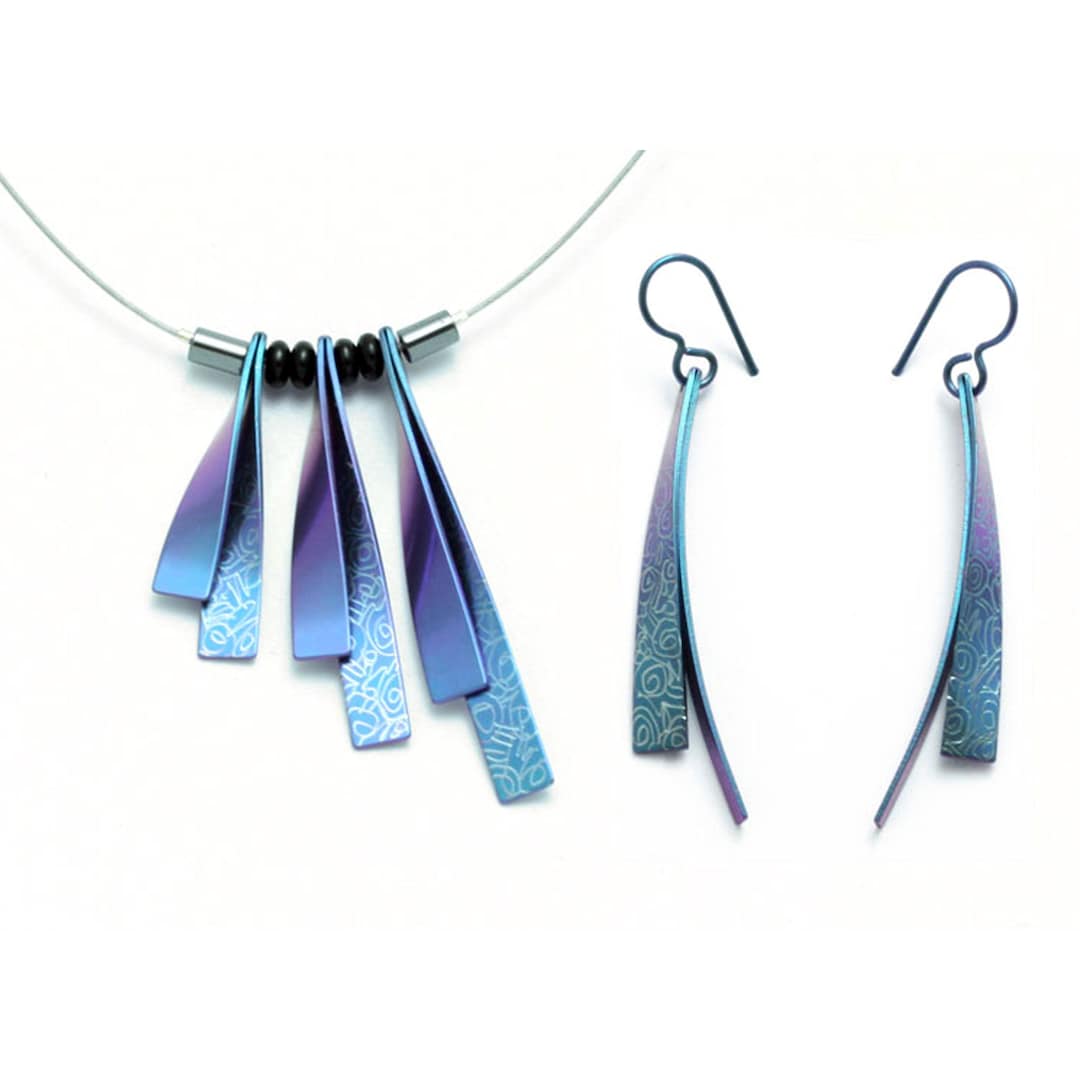 Titanium Jewellery Set, 5 Colours, Absolutely Allergy Free - Etsy
