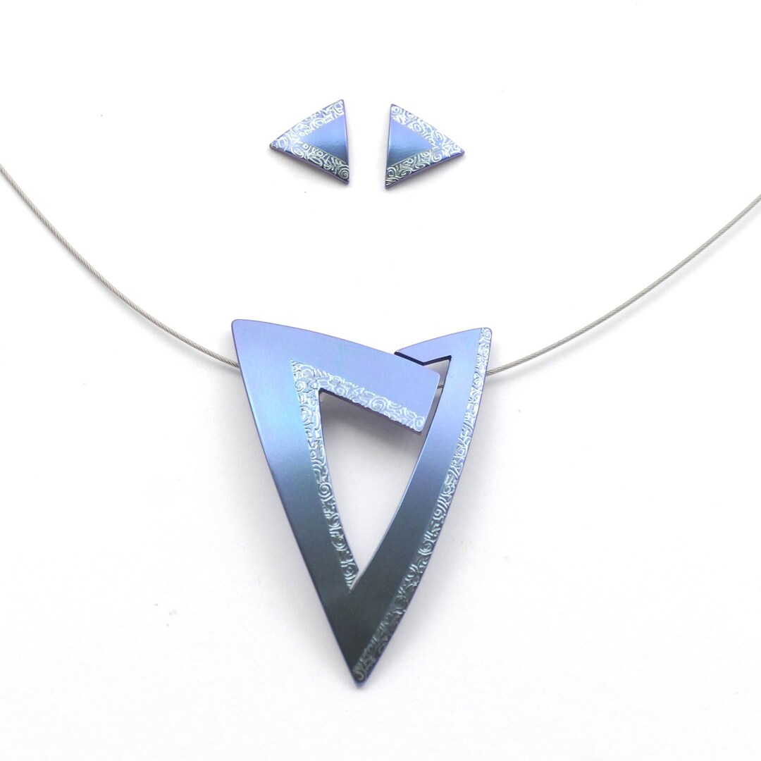 Titanium Jewellery Set, 3 Colours, Absolutely Allergy Free, Necklace ...