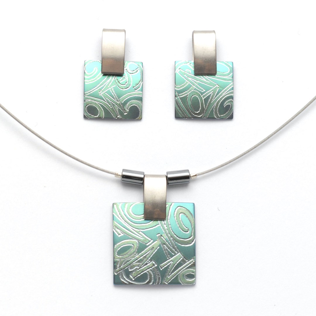 Titanium Jewellery Set, Allergy Free! - Etsy