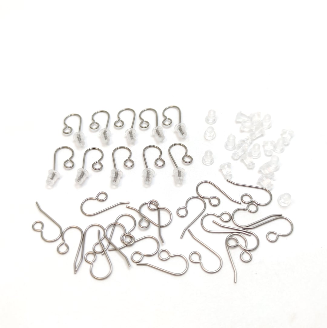 30 Titanium Ear Hooks. Allergy Free! - Etsy