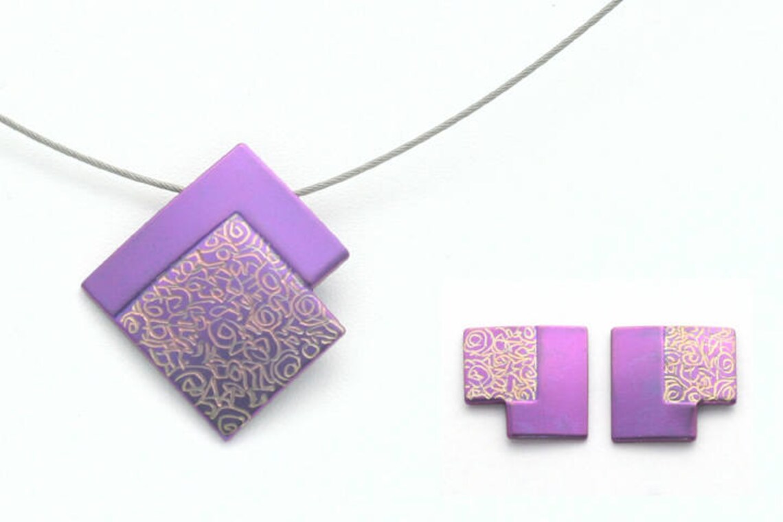 Titanium Jewellery Set, 5 Colours, Absolutely Allergy Free, Necklace ...