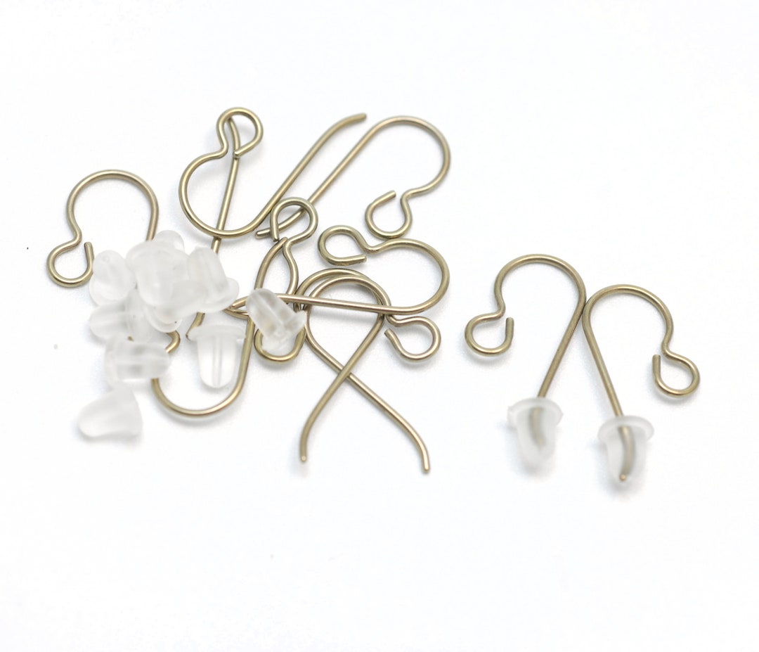 10 Titanium Ear Hooks. Allergy Free! Yellow - Etsy
