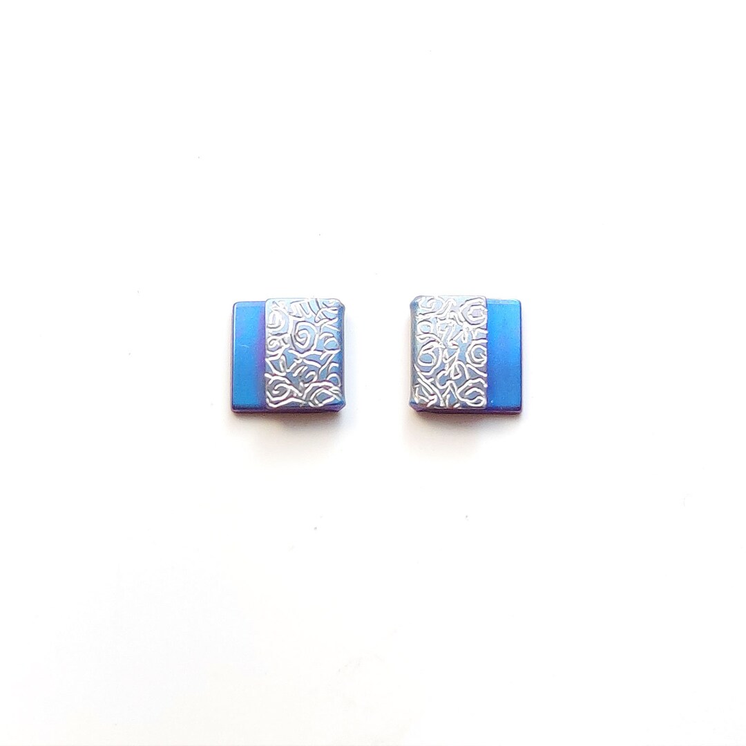Small Titanium Square Earstuds, Allergy Free! Available in Different ...