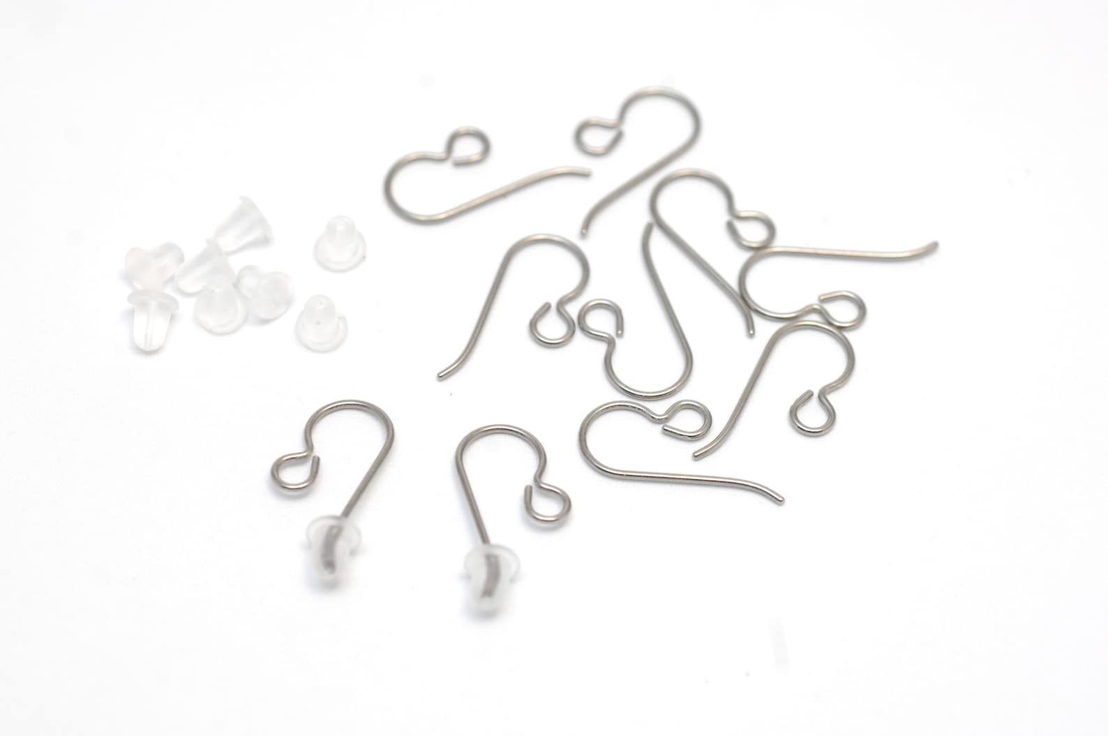 10 Titanium Ear Hooks. Allergy Free! - Etsy