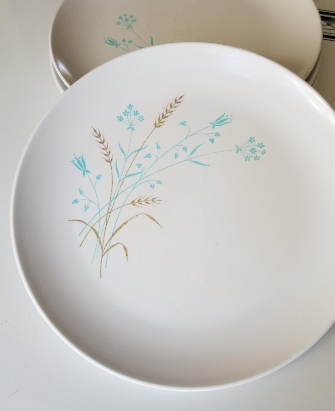 Vintage MCM Mallo-ware Plates by Mallory - Set of 6 - Etsy