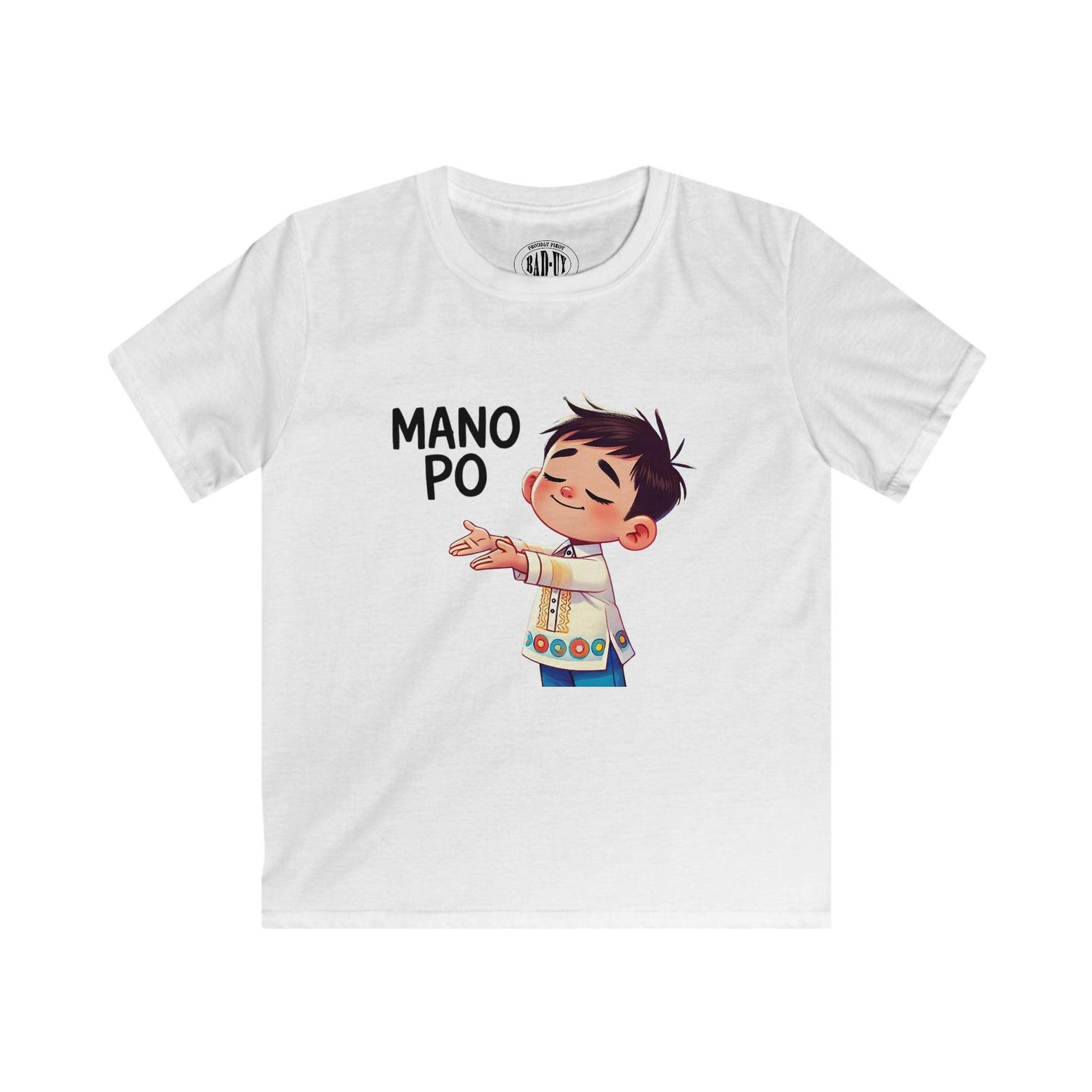 Mano Po Kids T-shirt Filipino Filipina Philipines Pinay Pinoy Barong - Etsy