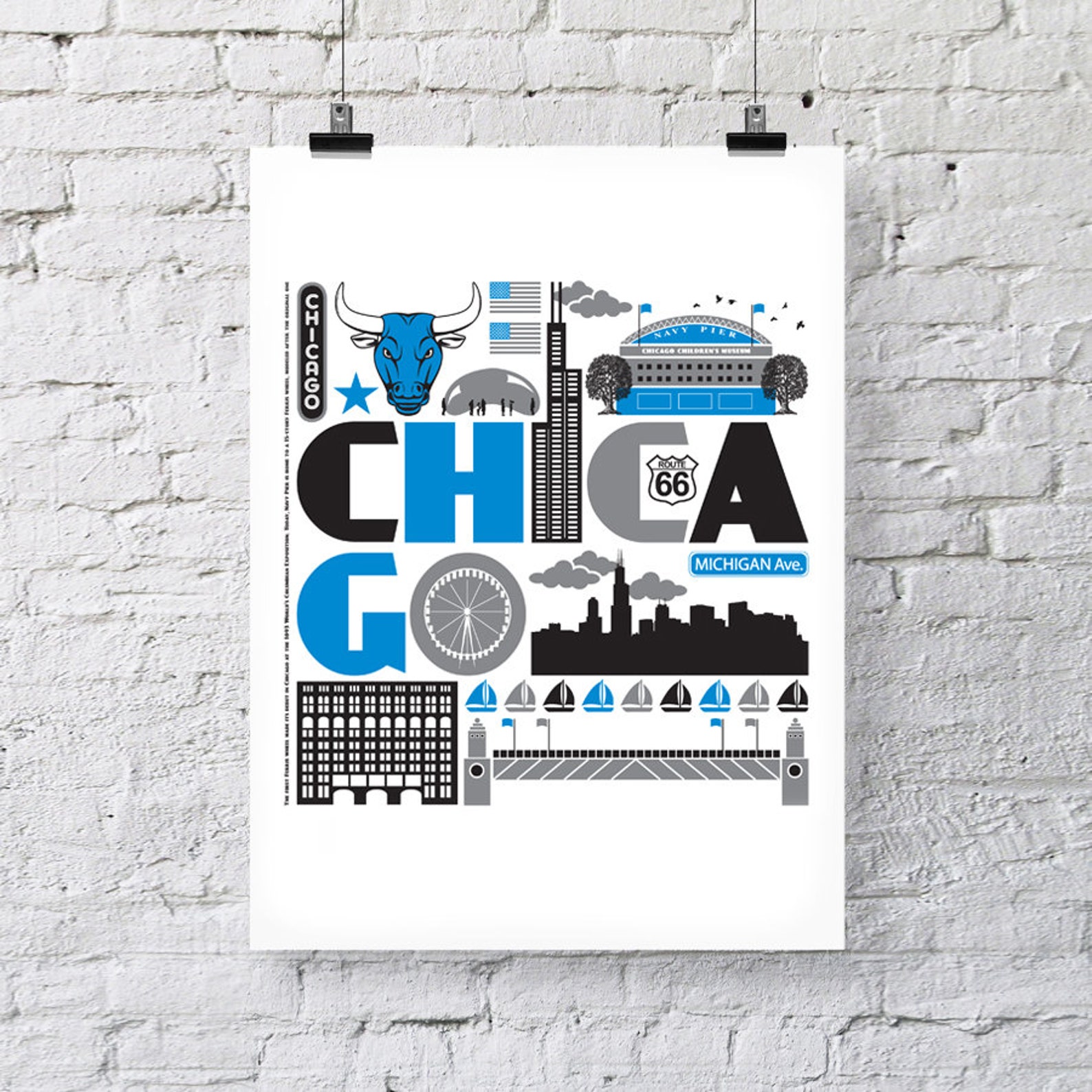 Chicago Print - Etsy