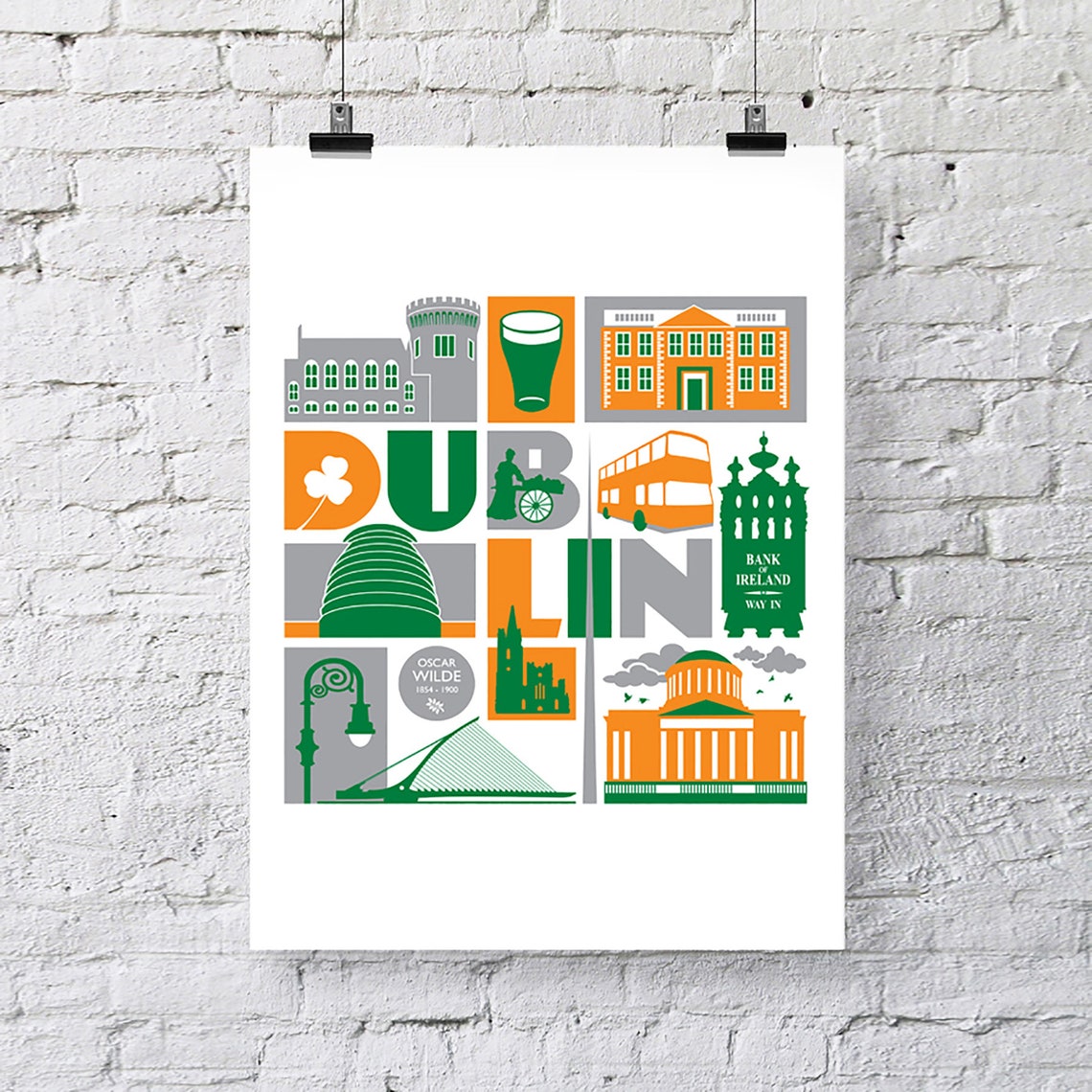 Dublin Ireland Print - Etsy
