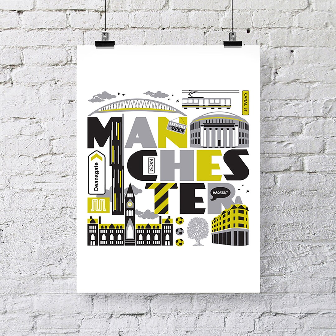 Manchester Print - Etsy