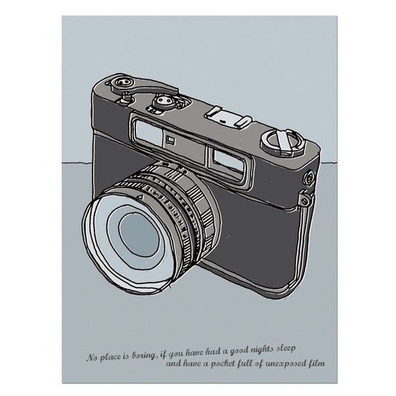 Items similar to Vintage camera print on Etsy