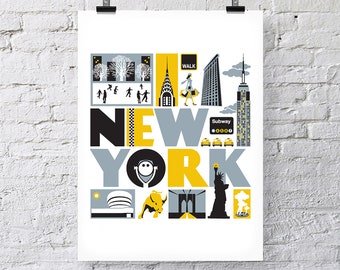 Famous Cryptids of New York Print - Etsy