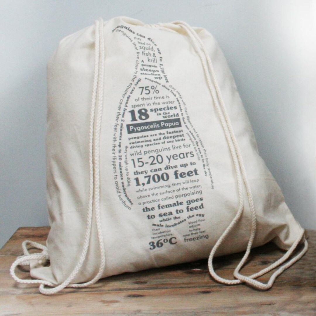 Penguin Facts Duffel Bag - Etsy