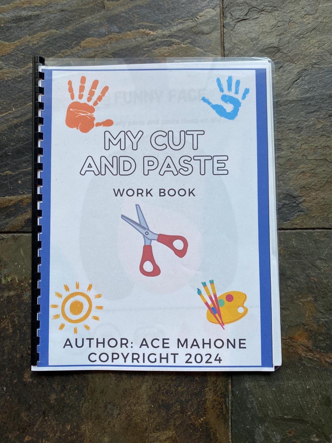 Kids Cut and Paste Activity Book - Etsy