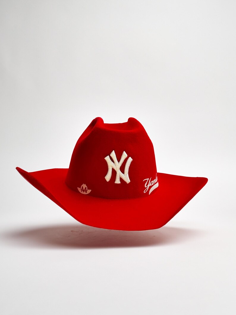 NY Cowboy Hat Red - Etsy