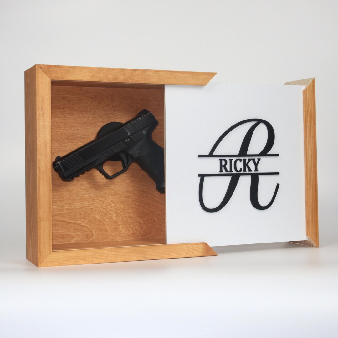 Hidden Gun Storage Hidden Gun Box Hidden Gun Fathers Day Gift Husband ...