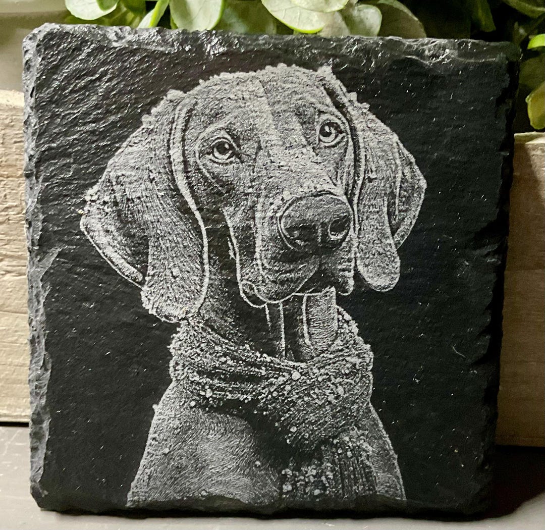 Laser Engraved Slate Coaster - Etsy